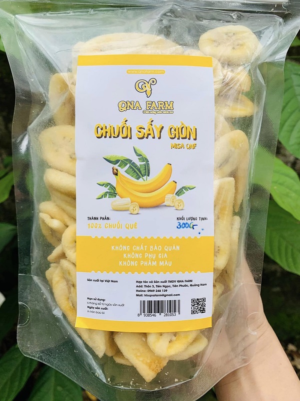 Chuối sấy giòn hộp 425g